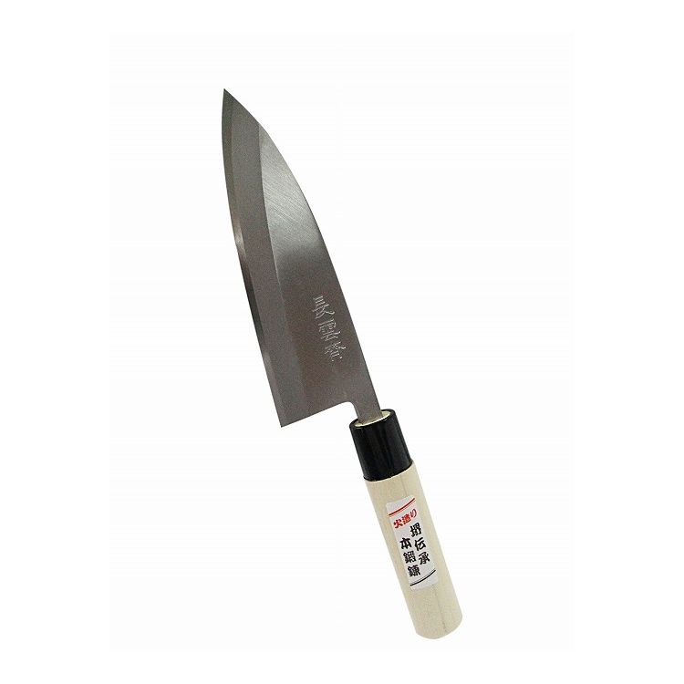 【商品特長】【製品サイズ(mm)】・長さ285・幅50・高さ22【生産国】日本【材質】刃：白紙鋼柄：朴木【仕様】用途：左利き用の魚、肉向けの包丁刃渡り：150mm柄長：95mm刃形状：片刃研ぎ直し：可能食器洗浄機：使用不可サビ防止方法：汚れ...