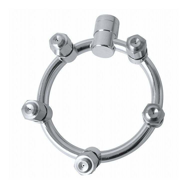 【商品特長】【生産国】日本【仕様】用途：一般吐出量L／MPa(kgf)：1.8／0.5(5)散布形状：円形状・広範囲スプレーパターン：B環外径：83mm質量：120gネジ取付：G1／4円形状に広範囲を散布します（ノズル5つ）。【送料について...