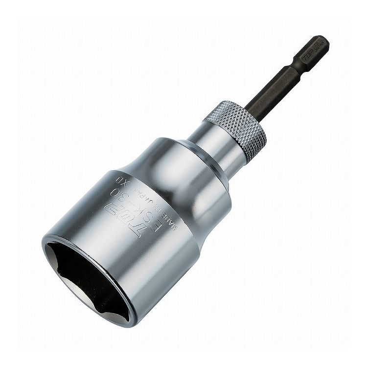 【商品概要】●電動ドライバーなどでボルトやナットの締めつけ、緩めを行う際にご利用いただくソケットビットです。●40Vインパクトドライバー対応の高耐久ソケットです。●軸が折れても交換可能です。(強替シャンク/ESK-TS)●シャンク接触面が高...
