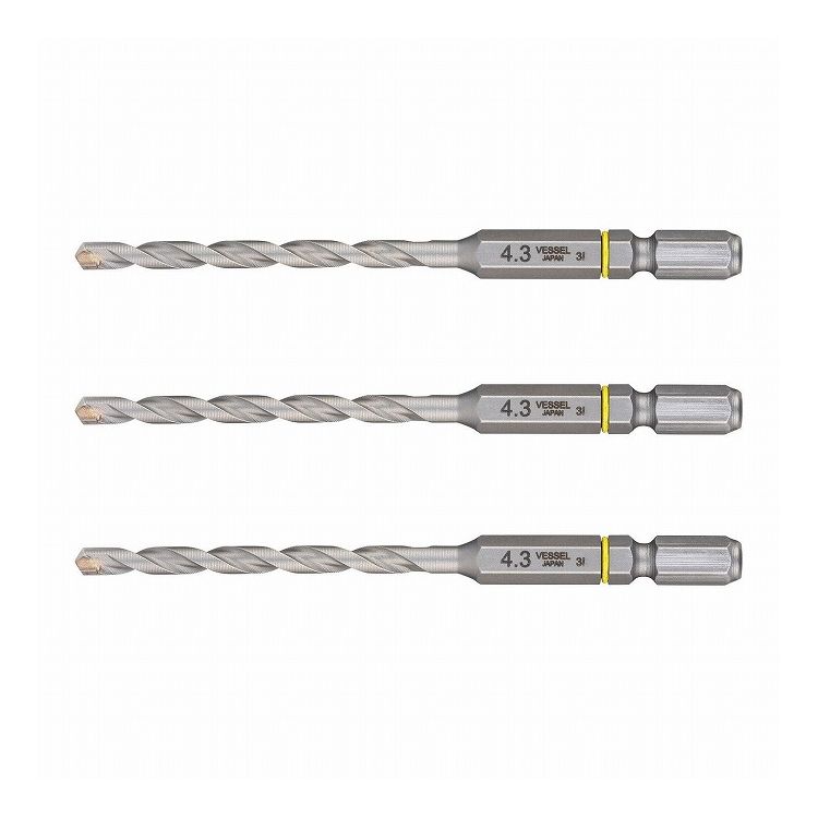 【商品説明】モルタル・ブロック・ALC・石膏ボード・鉄板・アルミ・木材・プラスチックの穴あけの際にご利用いただくドリルビットです。刃先が2枚刃で、切削の負荷を分散するので高耐久です。また、超硬チップ+マルチタイプで様々な被削材の穴あけが出来...