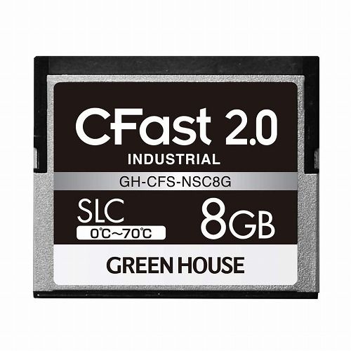 メモリカード.CFast2.0 SLC 0〜70℃ 8GB商品説明●CFast Specification V2.0準拠●組み込み機器に最適●書き込み速度などの高速性を重視したSLCタイプ●PIO / MWDMA / UltraDMA対応●...