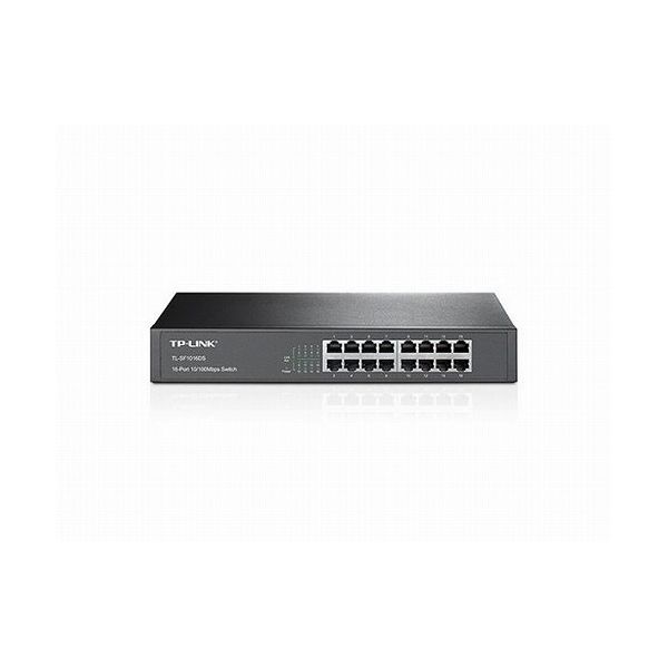 TL-SF1016DS商品説明16-port 10/100M Switch、 16 10/100M RJ45 ports、 1U 13-inch rack-mountable steel case商品仕様製品タイプ：スイッチングハブ仕様：■...