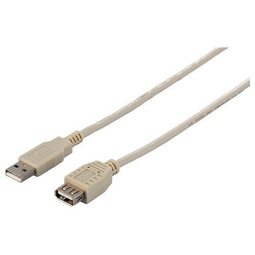 USB2.0規格対応のパソコンやUSBハブと、USB2.0規格対応の周辺機器等の機器間をつなぐケーブルを延長します。商品仕様製品タイプ：USBケーブルカラー：アイボリーケーブル長：3mコネクタ形状(From-To)：USB A-TYPE(4...