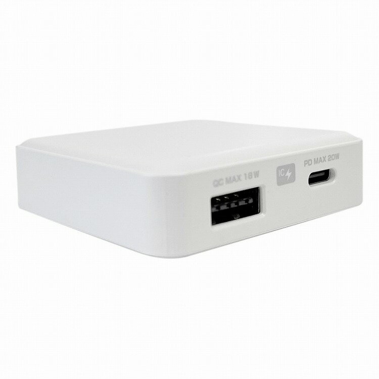 Power Delivery対応端末を高速充電可能。USB-A 1ポートとUSB Type-C 1ポート搭載。商品説明●持ち運びに便利な、USB-AポートとUSB Type-Cポート搭載のAC充電器。●2ポート合計最大出力15W(5V 3A...