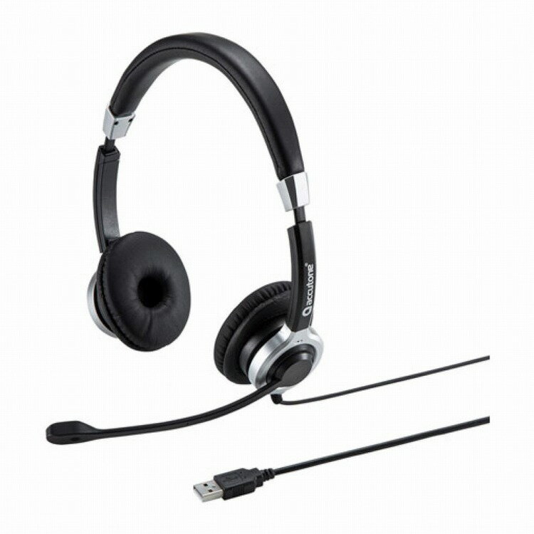 デュアルマイク内蔵のアクティブノイズキャンセリングUSBヘッドセット。商品仕様製品タイプ：ヘッドセット仕様：【ヘッドホン部】■形式:ダイナミック型(ステレオ)■スピーカーユニット直径:40mm■周波数特性:20〜20、000Hz■インピーダ...