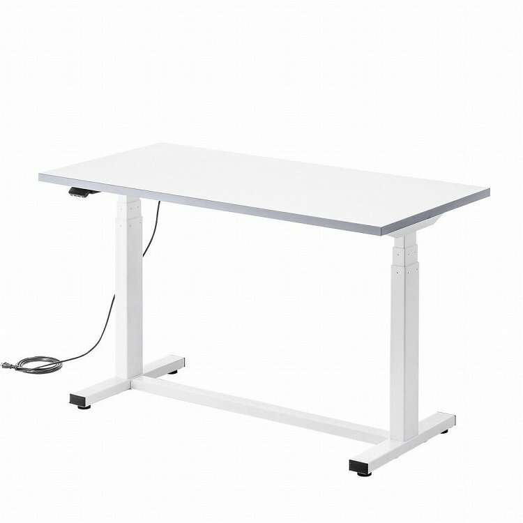 耐荷重100kg、工場、物流倉庫などでの作業台に最適な電動上下昇降作業台。商品説明作業内容や体格に合わせて使いやすい高さに天板を昇降できる電動昇降デスクです。天板は高さH634〜H1284mmまで可動します。物流での梱包作業や、工場でのメン...