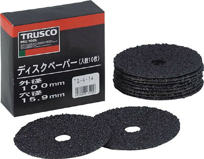 【メーカー型番】TG4-36【JANコード】4989999181302【ブランド】TRUSCO 　【特徴】●バルカナイズドファイバー基板を使用し、耐熱性に優れたディスク研磨材です。●シリコンカーバイド砥粒を使用しています。●ディスクグライン...