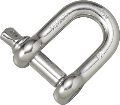 【メーカー型番】TNS-9【JANコード】4989999273922【ブランド】TRUSCO 　【特徴】●ねじ込みタイプのスタンダードなシャックルです。【用途】●連結金具として。【仕様】●ねじ径:W3/8●使用荷重(kN):2.94●L(m...
