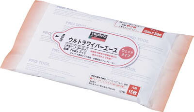 【メーカー型番】TUWA-P15【JANコード】4989999389043【ブランド】TRUSCO 　【特徴】●コットンを原料とした「旭化成せんい」の長繊維不織布ベンリーゼ[[（R）]]MFを使用した高性能ワイパーです。1本1本が3〜4ミク...