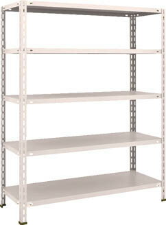 【商品詳細】●組み立て簡単、今までボルト組みをしていた手間が大きく省けます。●中棚は全て棚受けに棚板を置くだけの段替え簡単構造（中棚ボルト不要）です。●間口(mm):1200●奥行(mm):450●色:ネオグレー●高さ(mm):1500●棚...