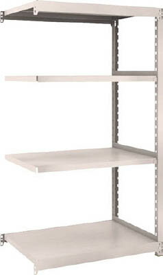 【商品詳細】●ボルトを1本も使用していないボルトレス構造で、分解・組み立て作業が簡単で、作業時間を大幅に短縮できます。●棚の段変更が、50mmピッチで、自由に調整、変更ができます。●高さ、奥行が同じであれば、増結することができます。また、支...