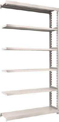 【商品詳細】●ボルトを1本も使用していないボルトレス構造で、分解・組み立て作業が簡単で、作業時間を大幅に短縮できます。●棚の段変更が、50mmピッチで、自由に調整、変更ができます。●高さ、奥行が同じであれば、増結することができます。また、支...