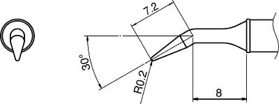 【商品詳細】●コテ先名称:0.2RSB型●適合コテ:FX100●ヒーター一体式●コテ先温度(℃):450【送料について】北海道、沖縄、離島は送料を頂きます。