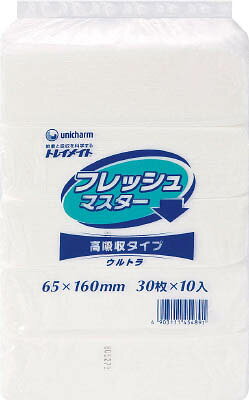 【商品詳細】●フレッシュマスターの約1.5倍の吸収力のトレーマットです。●解凍物などのドリップが多い生鮮食品に最適です。●精肉・鮮魚・揚げ物を除く惣菜のドリップ吸収。●シートサイズ(mm):65×120●パック入数:30枚×10パック●色:...