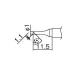 【メーカー型番】T12-BCF1【JANコード】4962615016417【ブランド】白光　【特徴】【用途】【仕様】●コテ先名称:1BC型面のみ●質量(g):10●鉛フリーはんだ対応●適合コテ:FM2027・FM2028●適合ステーション本...