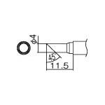 【メーカー型番】T12-C4【JANコード】4962615016462【ブランド】白光　【特徴】【用途】【仕様】●コテ先名称:4C型●質量(g):10●鉛フリーはんだ対応●適合コテ:FM2027・FM2028●適合ステーション本体:FX95...