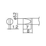 【メーカー型番】T12-D52【JANコード】4962615016769【ブランド】白光　【特徴】【用途】【仕様】●コテ先名称:5.2D型●質量(g):10●鉛フリーはんだ対応●適合コテ:FM2027・FM2028●適合ステーション本体:F...