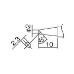 【メーカー型番】T12-BCF2Z【JANコード】4962615016448【ブランド】白光　【特徴】【用途】【仕様】●コテ先名称:2BC型（Z）面のみ●質量(g):10●鉛フリーはんだ対応●適合コテ:FM2027・FM2028●適合ステー...