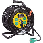 【メーカー型番】Z-EB34【JANコード】4937305019979【ブランド】日動　【特徴】●コンセントパネルが回転しないので工具を接続したまま電線の出し巻き可能です。●パネル固定型です。【用途】【仕様】●電線仕様長さ(m):30●電線...