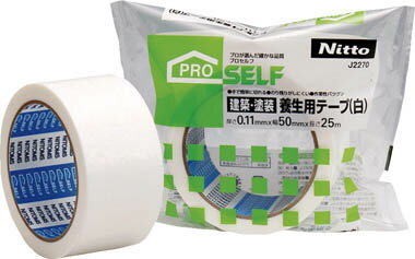 【商品詳細】●作業性にすぐれ建築・塗装等に最適なテープです。●粗面への接着力も良く、簡単に切れ、のり残りが少ないテープです。●建築塗装作業用に最適です●色:ホワイト●幅(mm):50●長さ(m):25●厚み(mm):0.11●粘着力:1.6...