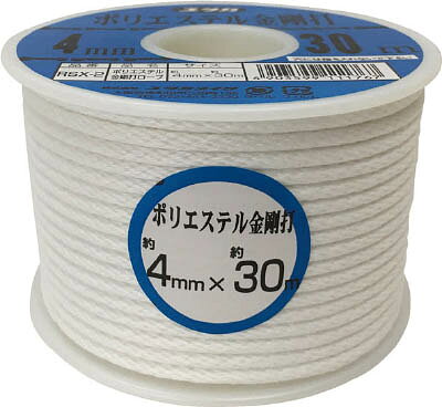 【商品詳細】●強度は3つ打に比べ40％程度低下しますが、摩擦抵抗が少なく、ねじれにくいロープです。●酸・アルカリ・海水などに強く、耐候性に優れ摩擦にも非常に強く、強力に優れたロープです。●水に濡れても固くなりにくいロープです。●各種結束、テ...