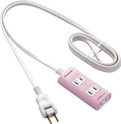 【商品詳細】●柔らかなスクエア形状の上質なデザインと洗練されたカラーのタップです。●熱に強く、丈夫な根元部分とコードを採用しています。●色:ピンク●コンセント数:3個口●コード長さ(m):3●ケーブル長(m):3●定格電圧：AC125V・1...