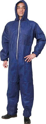 【商品詳細】●軽量で通気性に優れた続服です。●簡単な汚れ作業に便利です。●色:紺●サイズ:LL●適応胸囲(cm):92〜108●適応身長(cm):170〜188●背ウエストゴム入り●袖口ゴム入り●左胸・尻ポケット付き●ポリプロピレン（PP)...