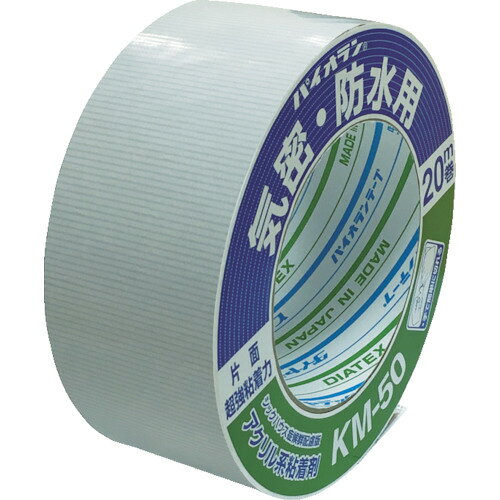 【商品詳細】●ノントルエンタイプでシックハウス症候群対応型防水テープです。●断熱材のジョイントに。●枠周りの防水用に。●色：ホワイト●幅(mm)：50●長さ(m)：20●厚さ(mm)：0.22●引張強度(N/mm)：60●粘着力(N/mm)...