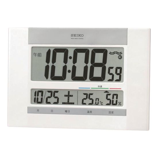 【商品詳細】●一般的に知られる不快指数を6段階で色分けし、▲で部屋の現状を示す快適度表示付です。●壁に掛けてなじむ薄型タイプです。●快適度表示付で室内環境の目安となります。●幅(mm)：260●奥行(mm)：22●高さ(mm)：180●プラ...