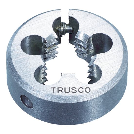 【商品詳細】●調整ねじ付なので、寸法の調整ができます。●ねじ山を修正する時にも使用できます。●被削材:低炭素鋼。●おねじ加工用。●呼び寸法：11/2●山数：11●外径(mm)：75●厚さ(mm)：25●基準径までの長さ(mm)：12.5●加...