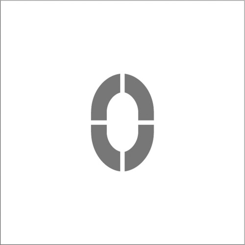 【商品詳細】●吹付用のステンシルプレートです。●マグネット製のため、対象物に引っ付くので綺麗な吹付ができます。●鉄板などの、マグネットが使える対象物への吹付に。●表示内容：0●文字サイズ(mm)縦×横：50×40●プレートサイズ(mm)縦×...