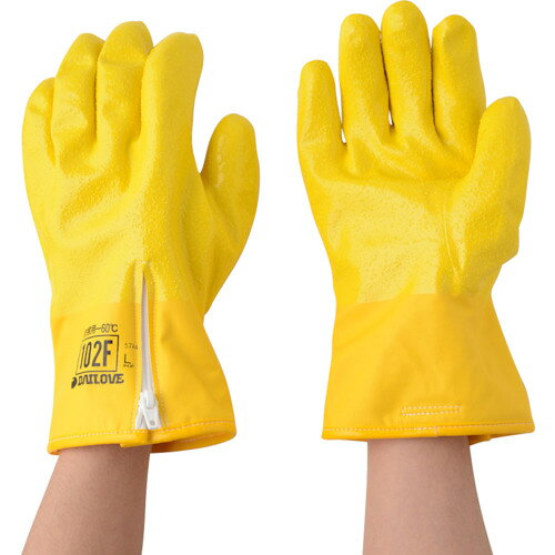 【商品詳細】●-60℃環境下でも硬くならないポリウレタンを使用した防寒用手袋です。●表面は、粒子状のすべり止め加工を施しています。●ファスナー付です。●インナー脱着タイプです。●建築土木、農林水産業、冷凍庫、スキー、氷彫刻。●サイズ：L●色...