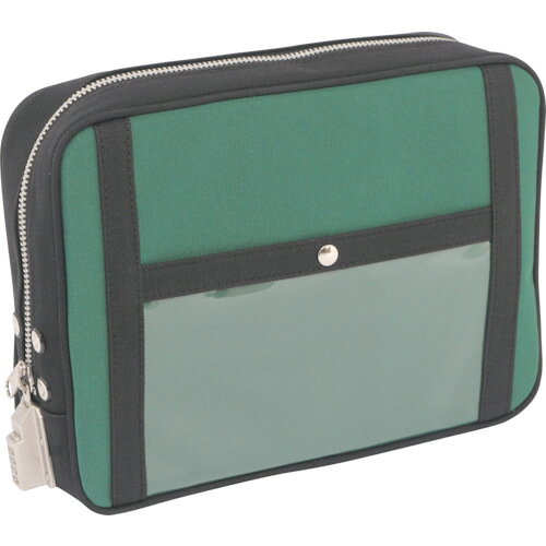 【商品詳細】●擦り切れに強く、耐久性に優れた帆布生地を使用したポーチです。●ダイヤル錠とポーチが一体となったタイプです。●任意の開錠番号への設定可能な可変式で、キーの管理が不要です。●片面に宅配伝票用透明ポケットが付いているので梱包無しでそ...