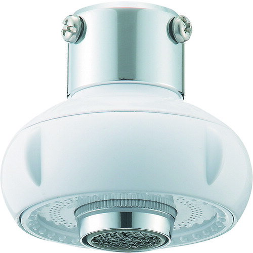 【商品詳細】●食洗器使用前の予備洗いなどに便利です。●約35％の節水効果があります。●本体を回転させて水流の切り替えができます。●高さ(mm)：56●幅(mm)：66●シャワー／泡沫切替●接続：ビス止め(丸吐水口径15〜20mm)材質/仕上...