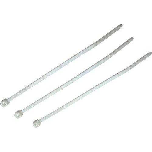 【商品詳細】●幅広く使用できる汎用性の高い標準タイプのナイロン結束バンドです。●色分け、識別に最適です。●ケーブルなどの結束。●色：白●幅(mm)：4.8●長さ(mm)：368●厚さ(mm)：1.3●最大結束径(mm)：102●引張強度(N...