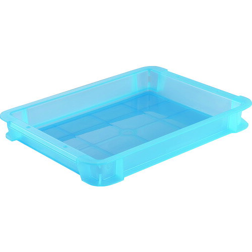 【商品詳細】●積み重ねたままでも中身が見えるスケルトンカラーです。●工場、作業現場での部品管理。●色：透明ブルー●容量(L)：3●外形寸法(mm)間口：361●外形寸法(mm)奥行：272●外形寸法(mm)高さ：47●有効内寸(mm)間口：...