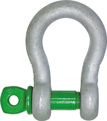 【メーカー型番】GPB-1T【JANコード】4580159590578【ブランド】大洋　【特徴】●溶融亜鉛メッキを施した軽量でコンパクトなシャックルです。●ワイヤロープを2本掛けした時の取りあいで、ワイヤ同士が重なりにくいO字形状をしていま...