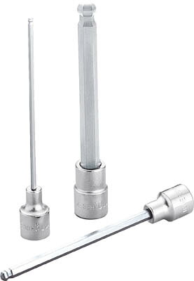 【メーカー型番】3BH-08L【JANコード】4953488085235【ブランド】TONE【特徴】●角度を付けて使用するボールポイントタイプは仮締めに便利です。●全長が長いロングタイプのため、奥まった場所の締め付けに便利です。【用途】【仕...
