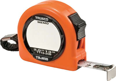 【メーカー型番】TT13-20B【JANコード】4989999018240【ブランド】TRUSCO 　【特徴】●メモができるメモプレート付です。●ベルト止金具付です。●裏面でも測定可能な、両面目盛仕様です。●吊り下げ収納に便利なショートスト...