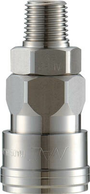 【メーカー型番】CAL44SM3【JANコード】4560291323944【ブランド】ナック【特徴】●材質・サイズ・取付形状が豊富で汎用性が優れています。【用途】●工場内のエアー配管や空気工具用。【仕様】●最高使用圧力(MPa):1.5●最...