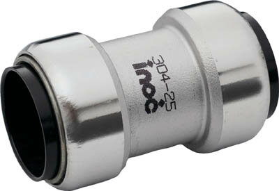 【メーカー型番】304IQS25SU【JANコード】4582131080565【ブランド】イノック【特徴】●ワンタッチ式で施工時間を大幅に短縮できます。【用途】●屋内の給水・給湯用。【仕様】●呼び径:25su●z(mm):1●質量(g):1...