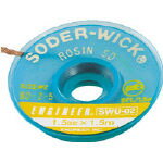 【メーカー型番】SWU-04【JANコード】4989833056070【ブランド】エンジニア【特徴】●高純度な銅線に特殊フラックスを使用した、吸収力抜群のはんだ吸取線です。●熱伝導を高めた独自のワイヤ編み込み技術により低ワットのはんだこてで...