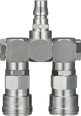 【メーカー型番】CAL2WRL【JANコード】4560291325092【ブランド】ナック【特徴】●普及型の分岐集合配管用（一本の配管から複数の分岐エアーを取り出せる)カップリングです。●本体の分岐が自在に対応し、ホースねじれもありません。...