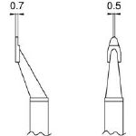 【メーカー型番】T8-1002【JANコード】4962615009976【ブランド】白光　【特徴】【用途】【仕様】●コテ先名称:0.5C型●質量(g):20●適合コテ:FM2022●ヒーター一体式【材質／仕上】【セット内容／付属品】【注意】...