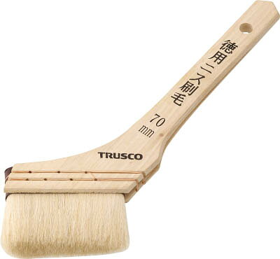 【メーカー型番】TPB-428【JANコード】4989999416534【ブランド】TRUSCO 　【特徴】●安くて仕上げに優れ、細かい所にも美しく塗れます。【用途】●油性、ニス用。【仕様】●刷毛幅(mm):70●毛丈(mm):35●全長(...
