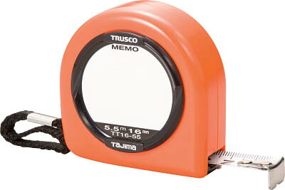 【メーカー型番】TT16-55【JANコード】4989999018233【ブランド】TRUSCO 　【特徴】●メモができるメモプレート付です。●裏面でも測定可能な、両面目盛仕様です。●吊り下げ収納に便利なショートストラップ付です。●ケースと...