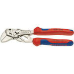 【メーカー型番】8605-150【JANコード】4003773069928【ブランド】KNIPEX【特徴】●つかみ面がフラットで、対象物に傷をつけません。●プッシュボタンにより素早く簡単にアゴの幅を細かく調節できます。●つかみ面は常に平行に...