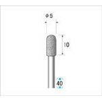 【メーカー型番】12336【JANコード】【ブランド】ナカニシ【特徴】●精密研削から外径研削粗加工まで高い研削性と耐久性を発揮します。【用途】【仕様】●刃径(mm):5●刃長(mm):10●軸径(mm):3●全長(mm):40●最高使用回転...