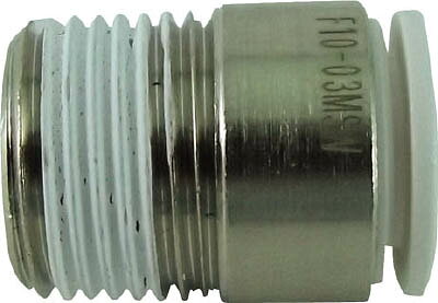 【メーカー型番】F10-03MSW【JANコード】4537327036406【ブランド】チヨダ【特徴】●PBT樹脂を採用し、スパッタ等の延焼事故を防止。●空気圧汎用型継手では初の軽量化を実現。【用途】【仕様】●適合チューブ外径D(mm):1...