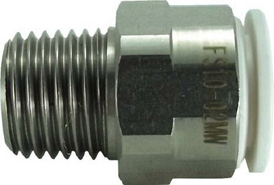 【メーカー型番】FS10-02MW【JANコード】4537327046016【ブランド】チヨダ【特徴】【用途】【仕様】●適合チューブ外径D(mm):10●接続口径:R1/4●質量(g):16.0●使用流体:空気、水●流体温度:-5〜60℃(...